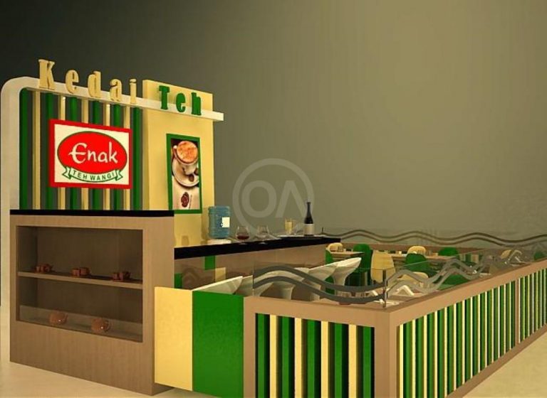Desain Booth Teh Enak - Konsultan Arsitek & Desain Interior - Omah Alit ...